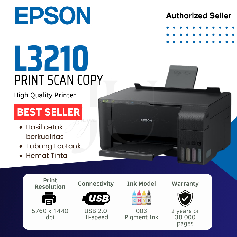 Jual Printer Epson L3210 Print Scan Copy / L1210 Print Only Ink Tank EcoTank A4 Best Seller ...