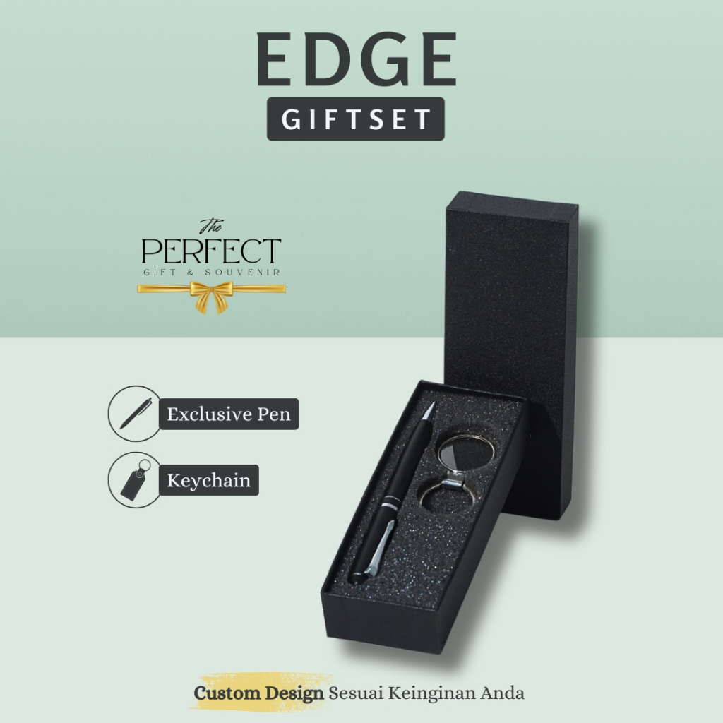 Jual Edge Giftset Ballpoint Keychain Custom Grafir Exclusive Promosi ...