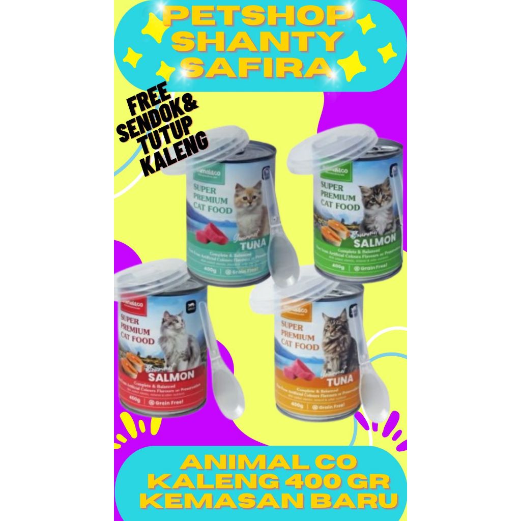 Jual ANIMAL&CO KALENG 400 GR MAKANAN KUCING KALENG MAKANAN BASAH ANIMAL ...