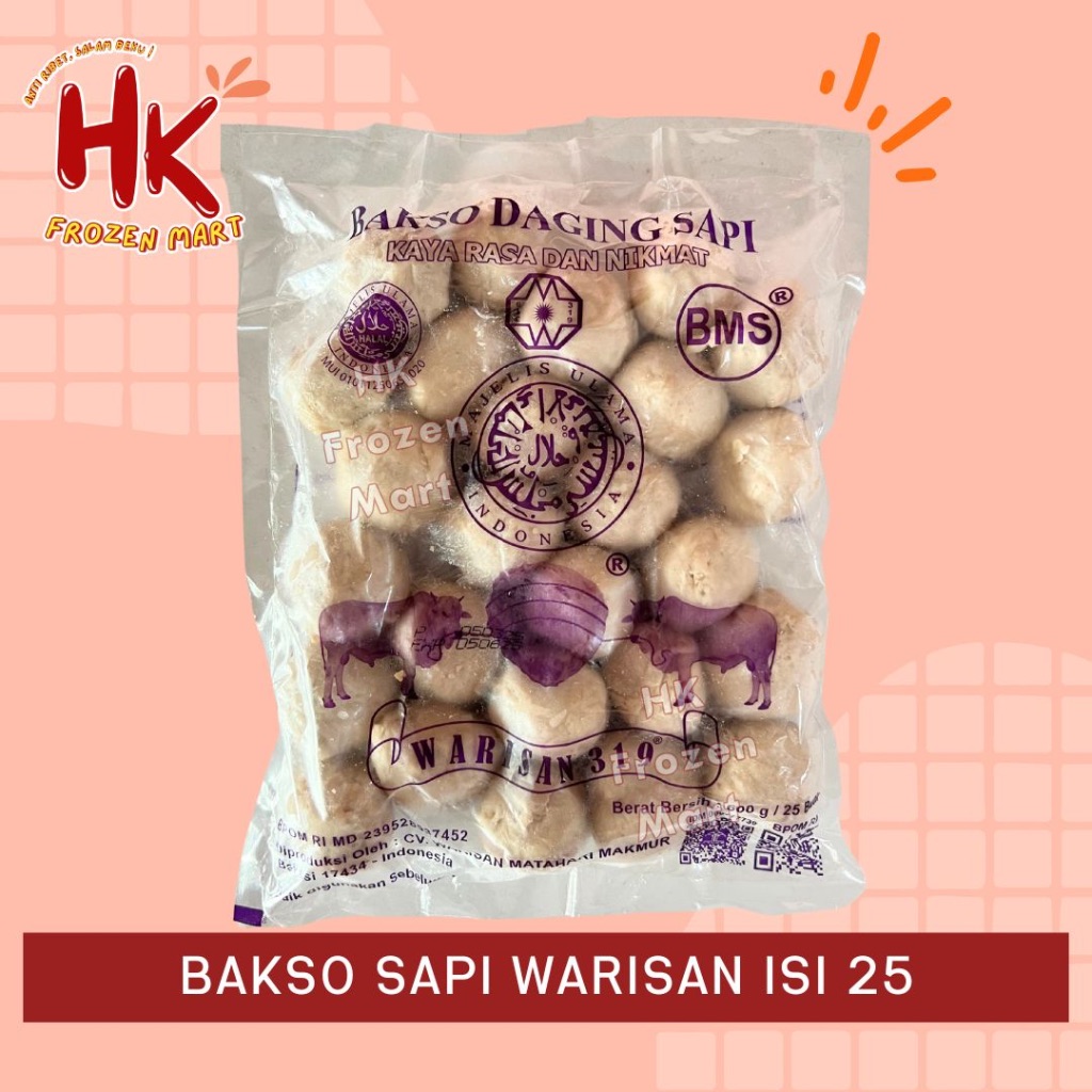 Jual Bakso Sapi Warisan isi 25 butir | baso enak kuah isian seblak ...