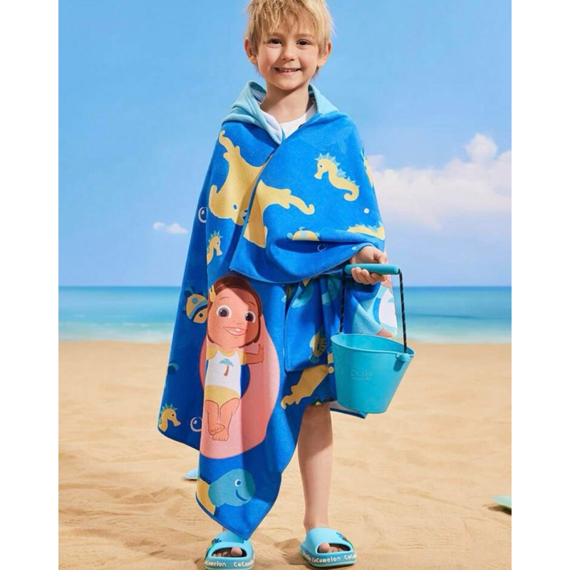 Jual CocoMelon Hooded Towel - Handuk Berenang CocoMelon - Handuk Topi ...