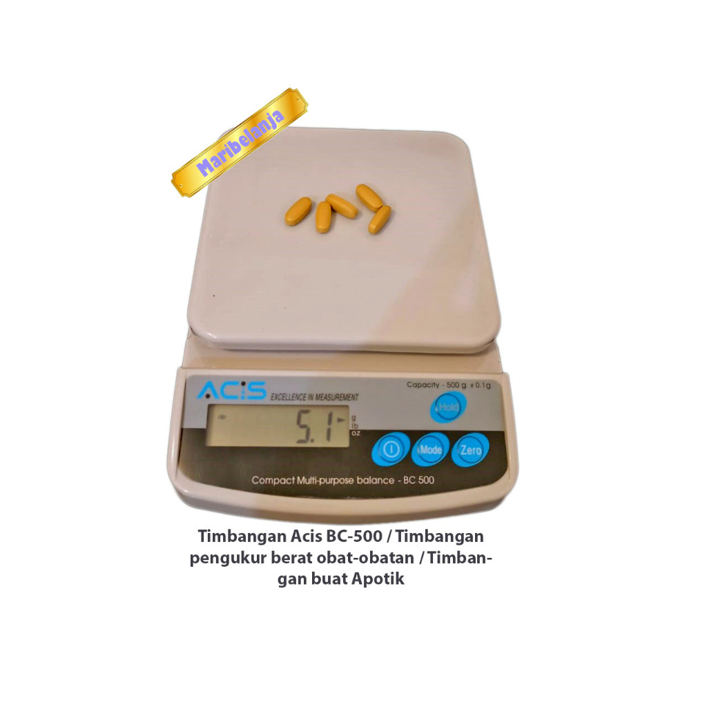 Jual Timbangan Digital ACIS BC-500 Kapasitas 500 Gram | Shopee Indonesia