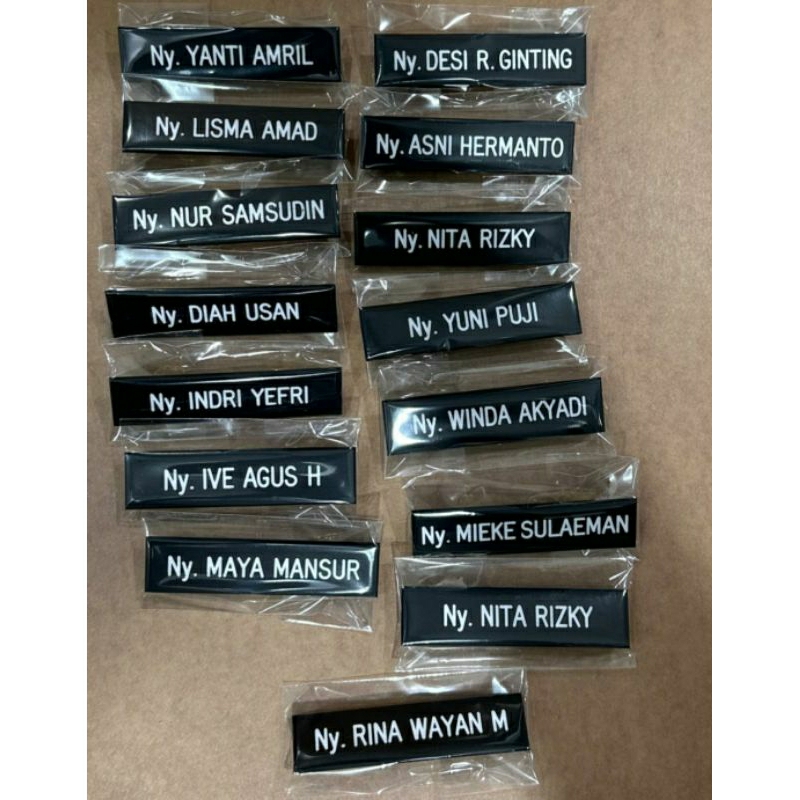 Jual name tag/nama dada akrilik | Shopee Indonesia