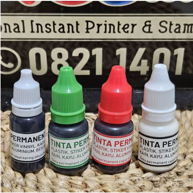 Jual Tinta Stempel Permanent / Tinta Waterproof 10ml | Shopee Indonesia