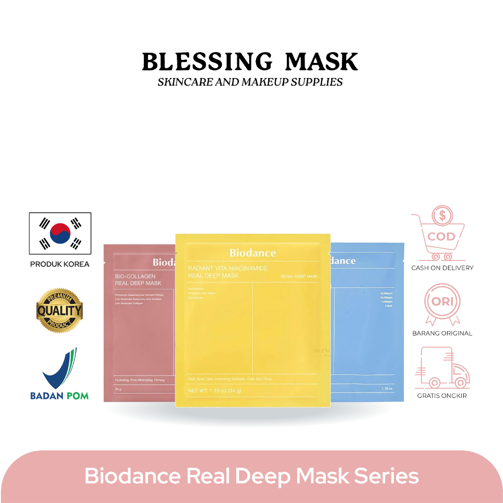 Jual BIODANCE - Bio Collagen Real Deep Mask | Hydro Cera Nol Real Deep Mask - 1pcs | 1sheet ...