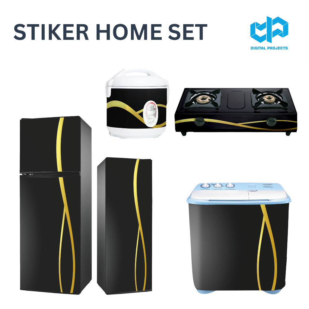 Jual Digital Projects Home Set Stiker Premium Sticker Kulkas Kompor ...