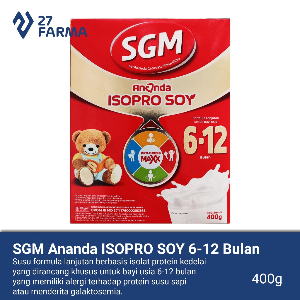 Jual SGM Ananda ISOPRO SOY 6-12 Bulan 400g | Shopee Indonesia
