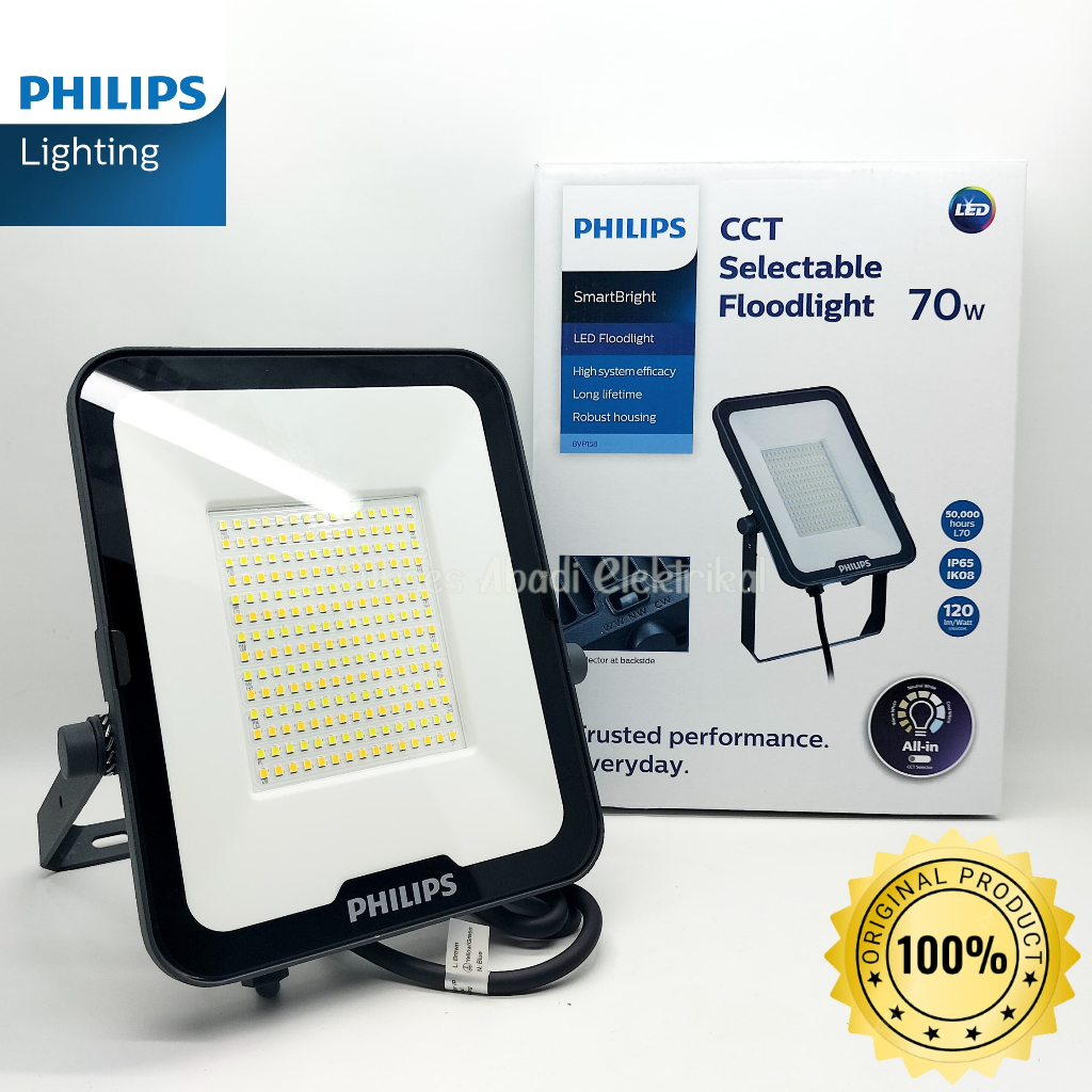 Jual Lampu Sorot Philips BVP158 70 Watt CCT Selectable Floodlight 70W ...
