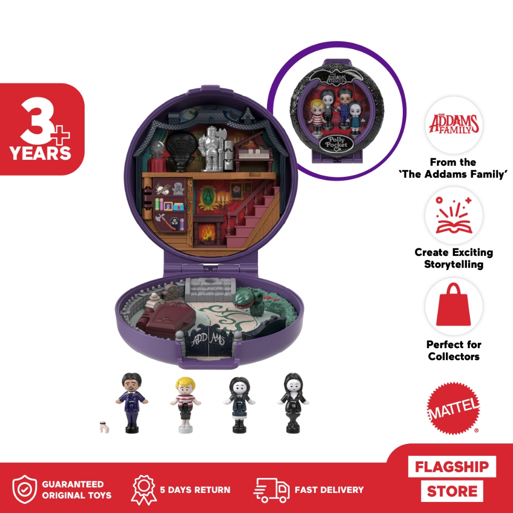 Jual Polly Pocket Collector The Addams Family Compact - Mainan Boneka ...