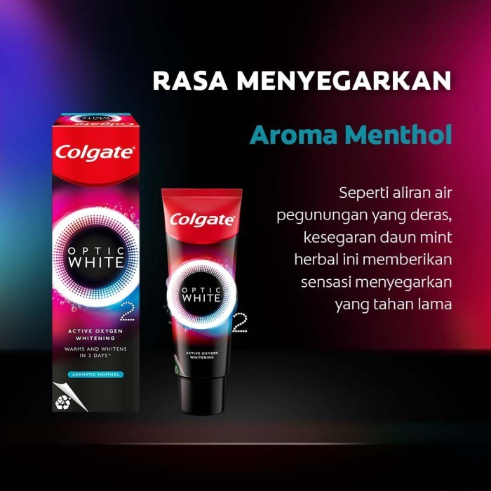 Jual COLGATE OPTIC WHITE AROMATIC MENTHOL | Shopee Indonesia