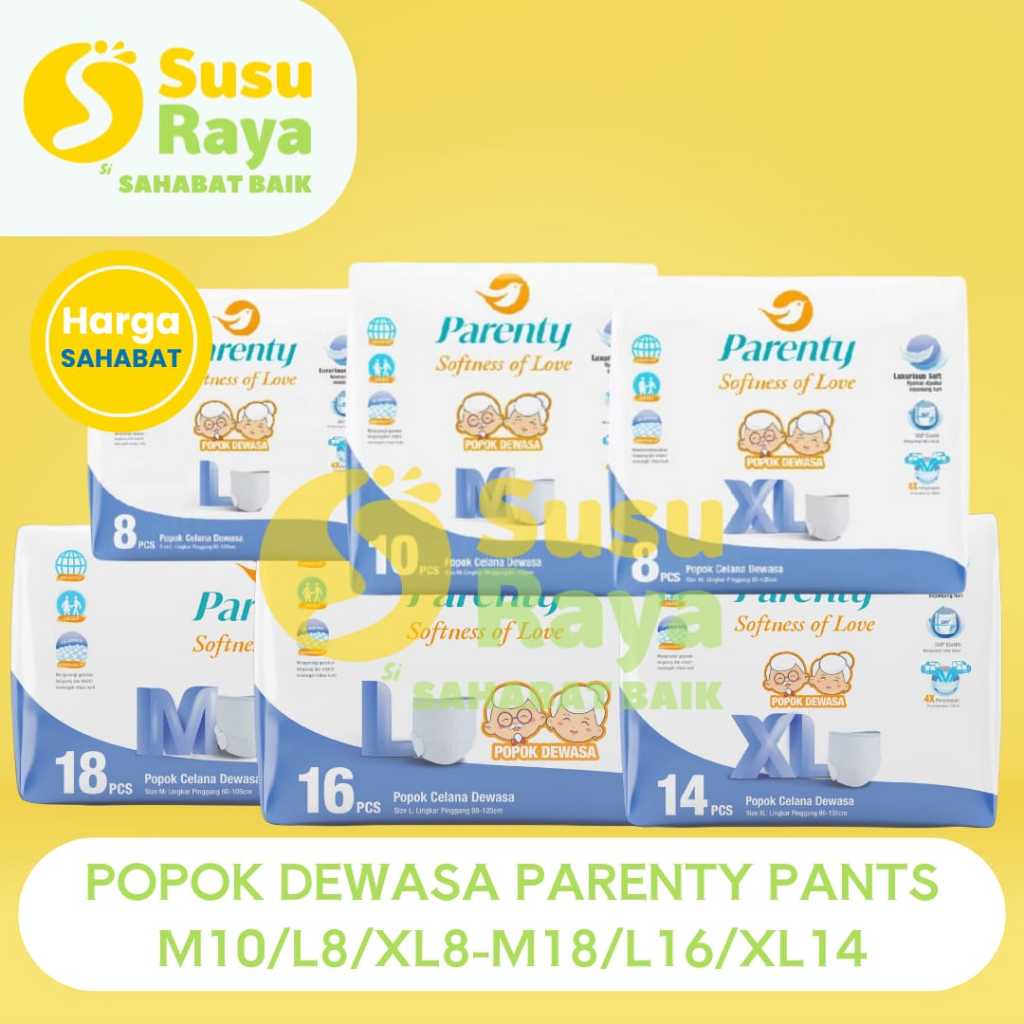 Jual PARENTY SOFT M10/L8/XL8 & M18/L16/XL14 | Shopee Indonesia