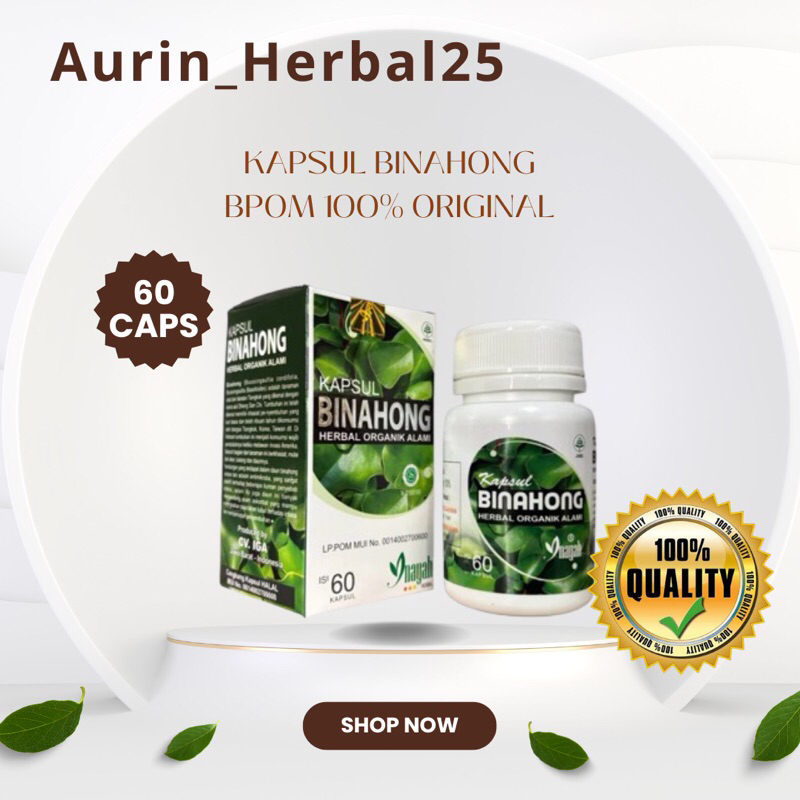 Jual Kapsul Daun Binahong Inayah - 60 kapsul ekstrak Binahong | Shopee Indonesia