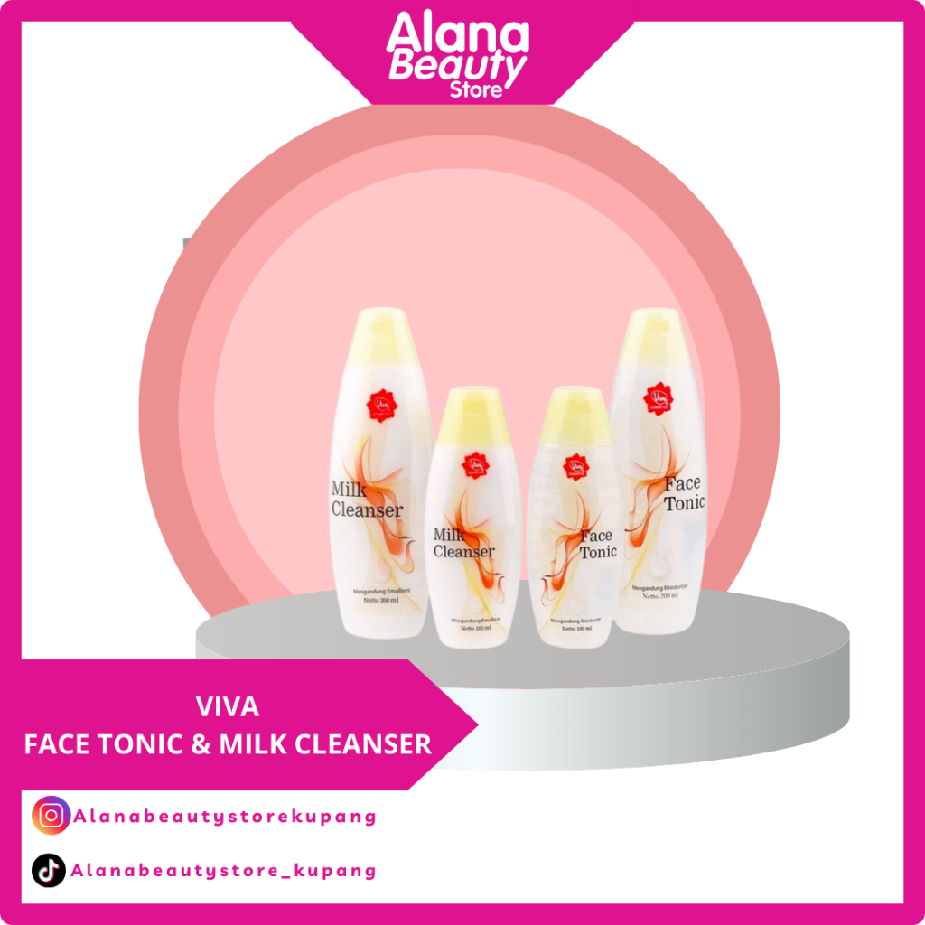 Jual Viva Face Tonic & milk Cleanser (100 ml & 200 ml) | Shopee Indonesia