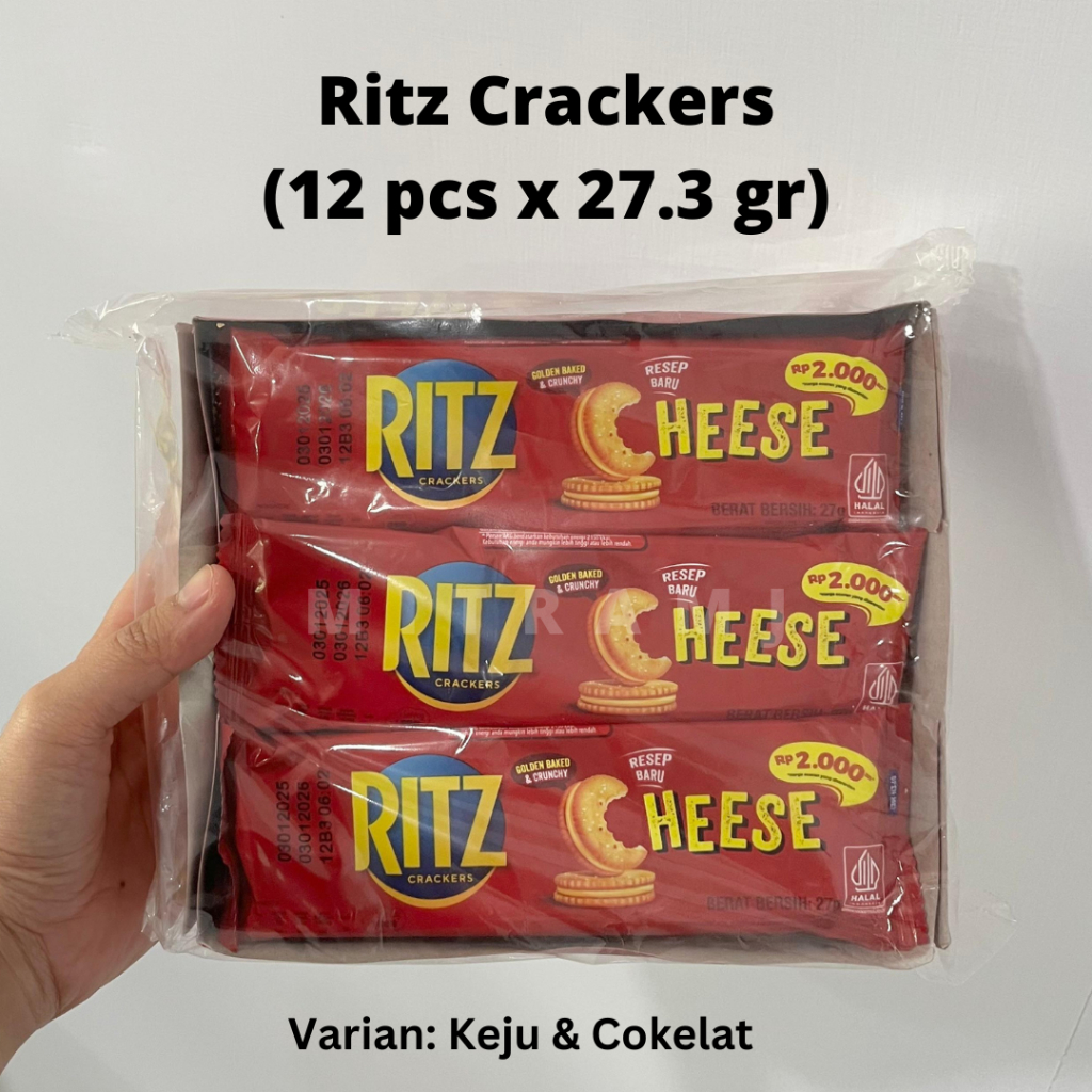 Jual RITZ CRACKERS BISKUIT (12 PCS X 27.3 GR)/BISKUIT COKELAT/BISKUIT ...