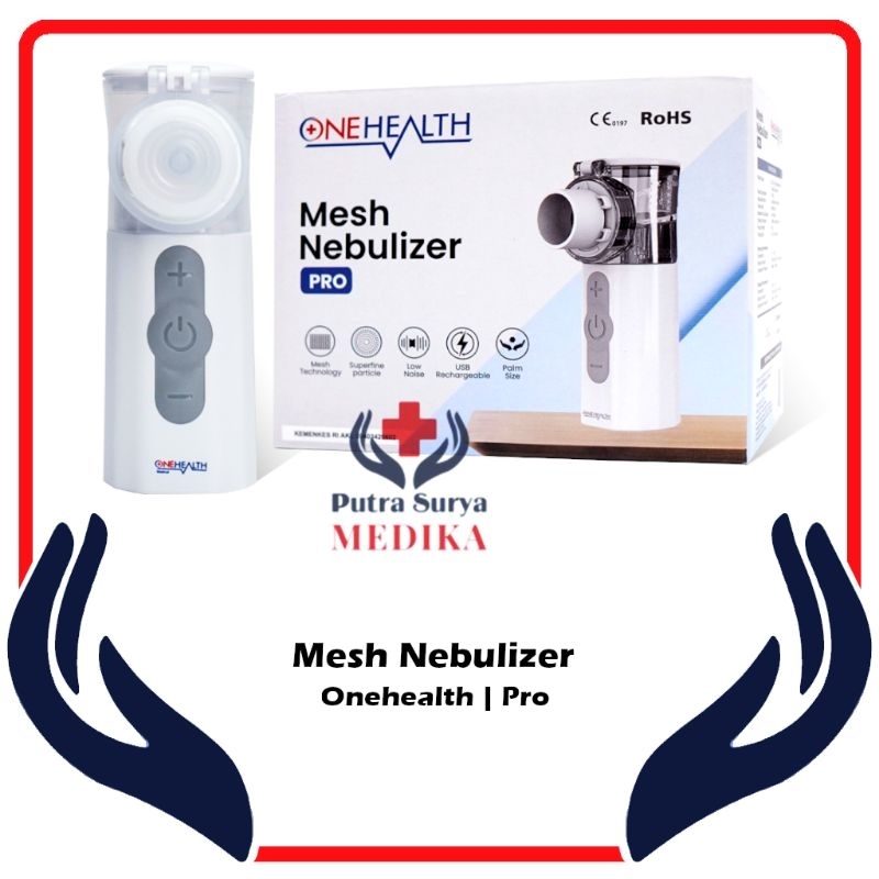 Jual Mesh Nebulizer Portable Nebulizer Pro Alat Uap Asma OneHealth Baterai Recharge | Shopee ...
