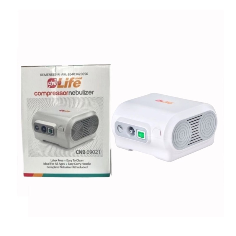 Jual CHRONA LIFE COMPRESSOR NEBULIZER CNB69021 / ALAT UAP / NEBULIZER ...