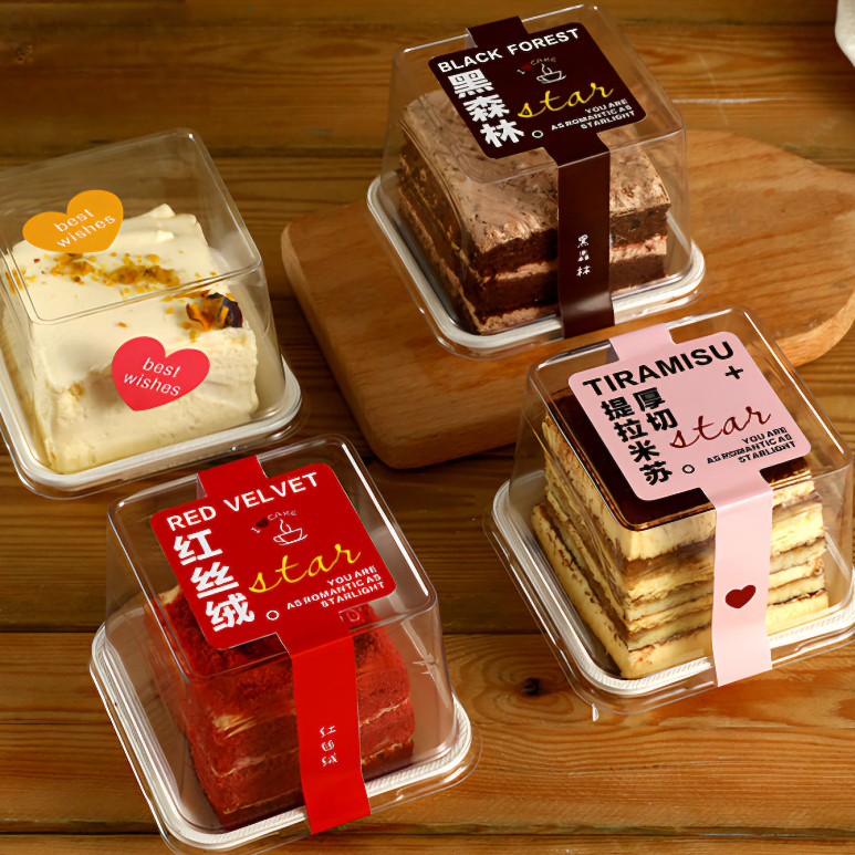 Jual [10 PCS] Box Mika Kotak Alas Putih Tray Box Mika Cake Dus Premium ...