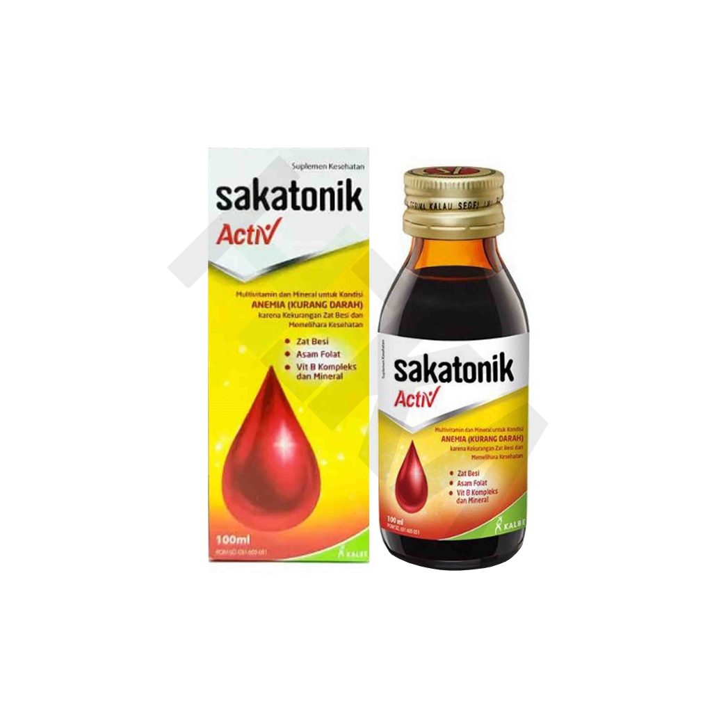 Jual Sakatonik Activ Syrup - Sirup Multivitamin Zat Besi Tambah Darah ...