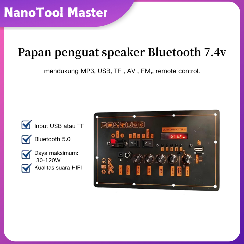 Jual Papan Decoder Amplifier Audio Daya Pemutar MP3 USB Square Dance Audio Bluetooth Speaker ...