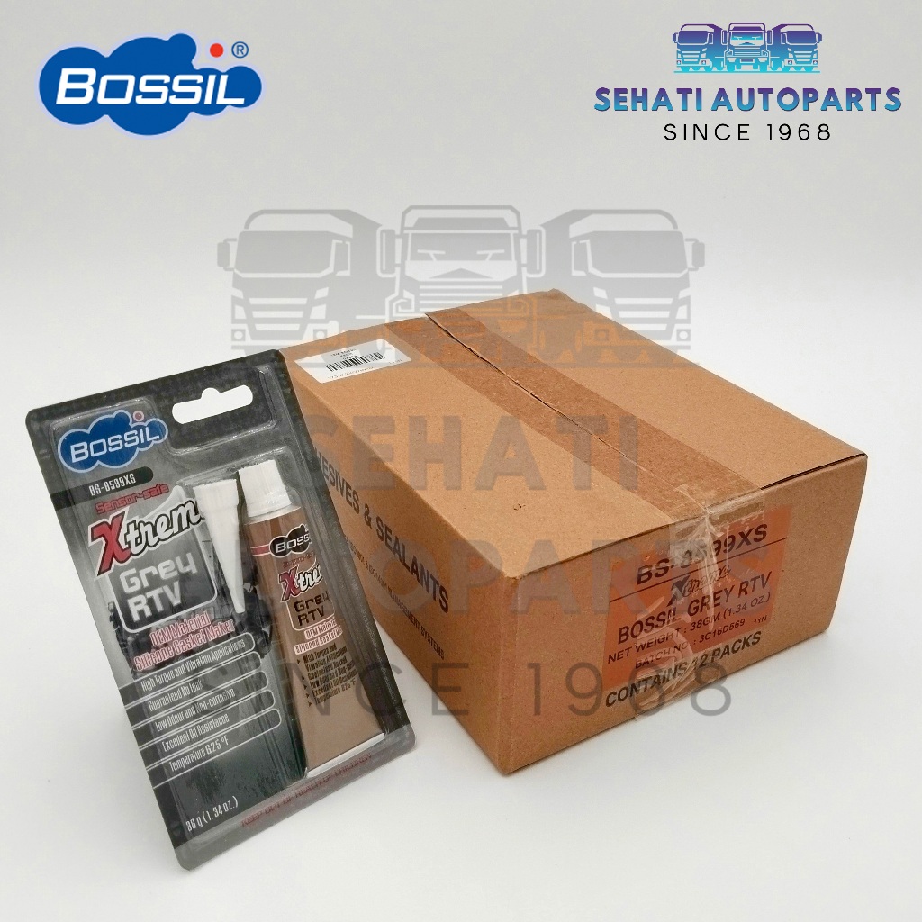 Jual Lem Bossil Xtreme Grey RTV Gasket - 38 gram Kecil | Shopee Indonesia