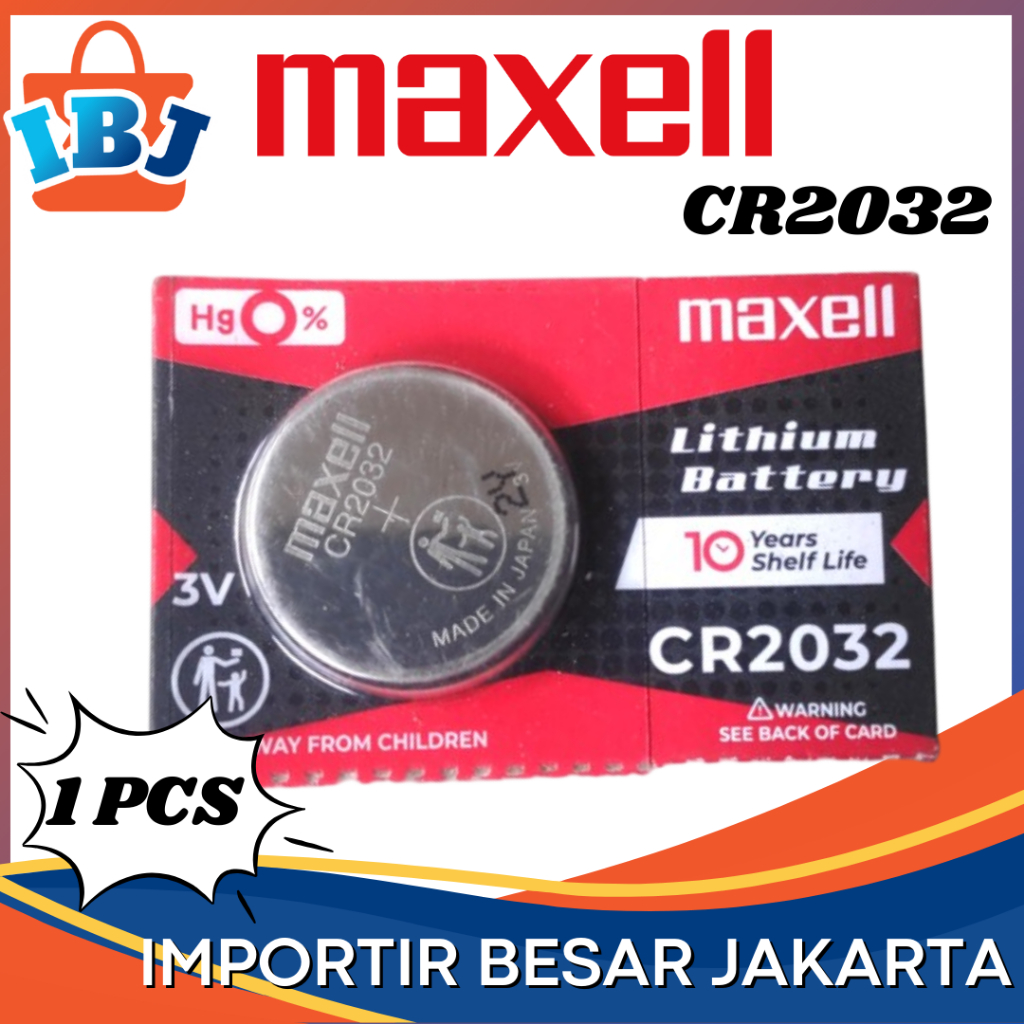 Jual Baterai Maxell CR2032 Batre 2032 Original Lithium Baterry 3V ...