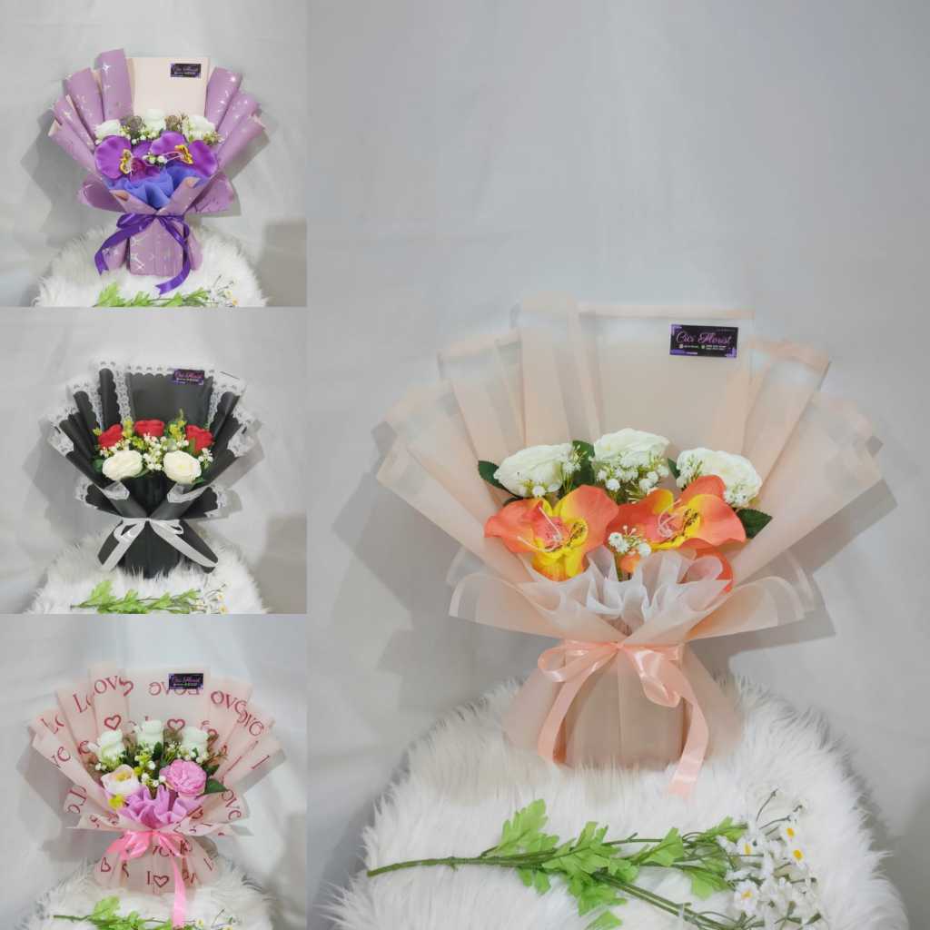 Jual Buket Bunga Artificial (Size Medium) | Shopee Indonesia
