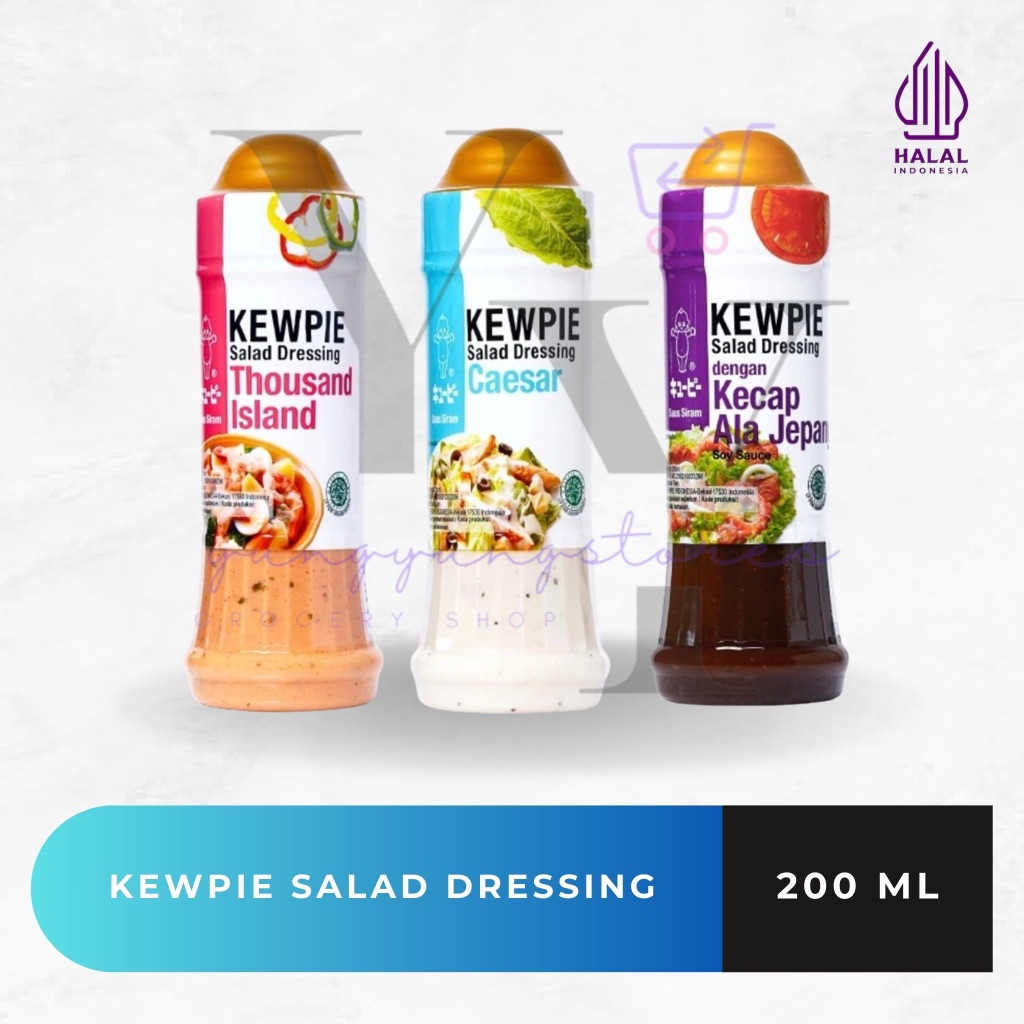 Jual Kewpie Salad Dressing Thousand Island / Caesar / Kecap Ala Jepang 200 ml | Shopee Indonesia