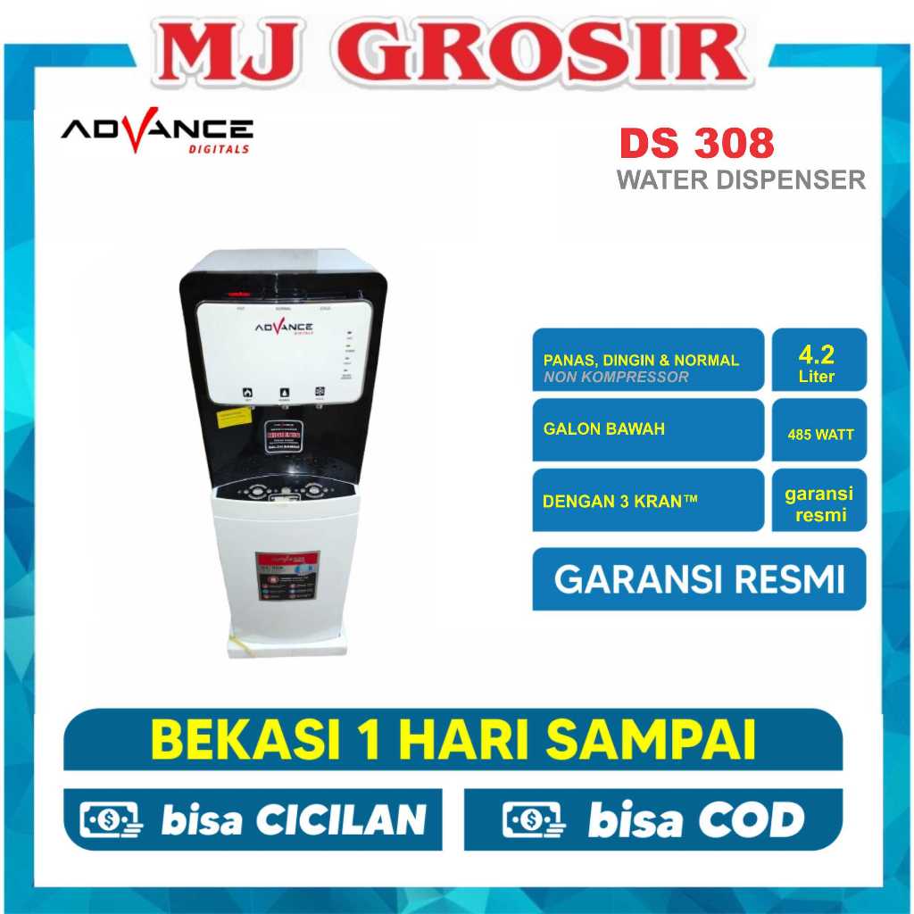 Jual WATER DISPENSER ADVANCE DS 308 HOT & COOL | Shopee Indonesia