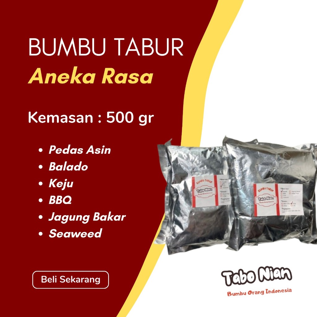 Jual Bumbu Powder Tabur Aneka Rasa Pedas Balado BBQ Jagung Bakar Keju ...
