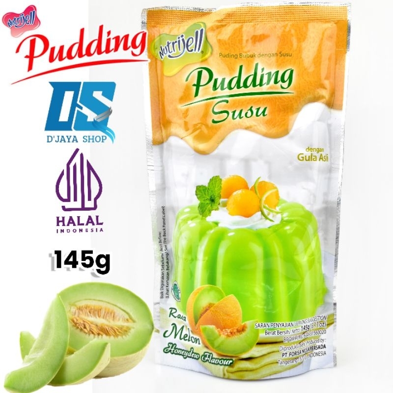 Jual Nutrijell Puding Susu Rasa Buah Melon| Puding Instan Melon Pouch ...