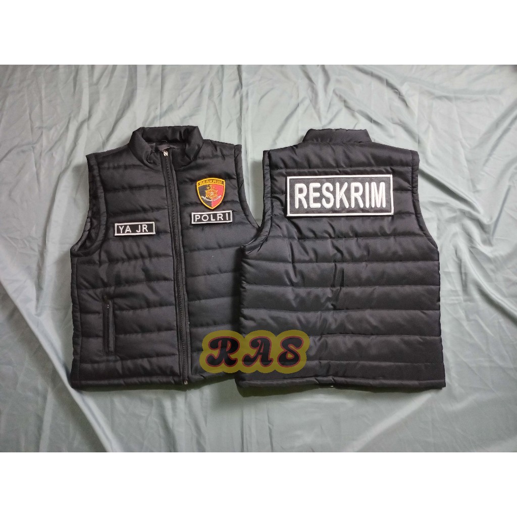 Jual Rompi Reskrim Polri Rompi Vest Polisi Reskrim Rompi Gelembung ...
