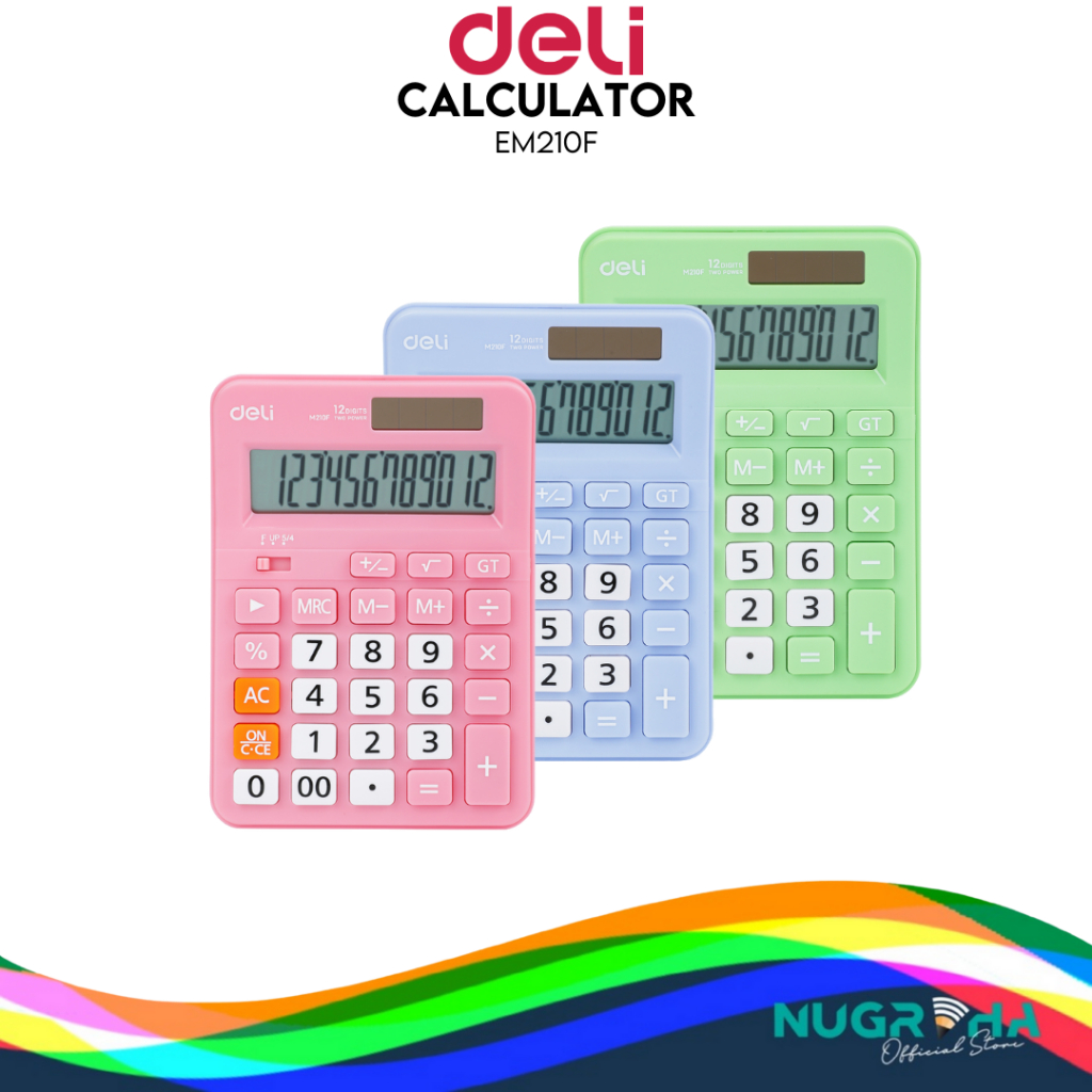 Jual Kalkulator Deli Rio M210F/ Calculator Deli Rio M210F | Shopee ...