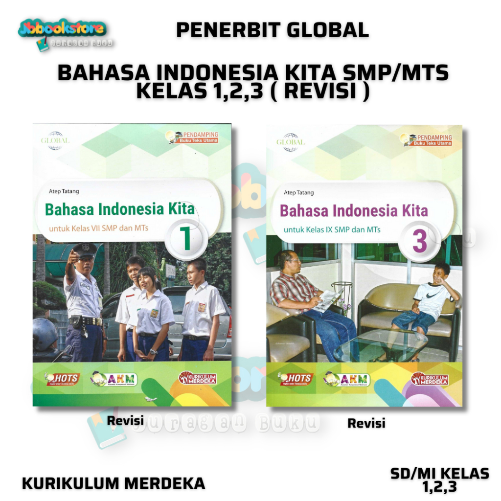 Jual [ REVISI ] Buku Bahasa Indonesia Kelas 7 8 9 SMP / Bahasa Indonesia Kita kelas 7 8 9 SMP ...
