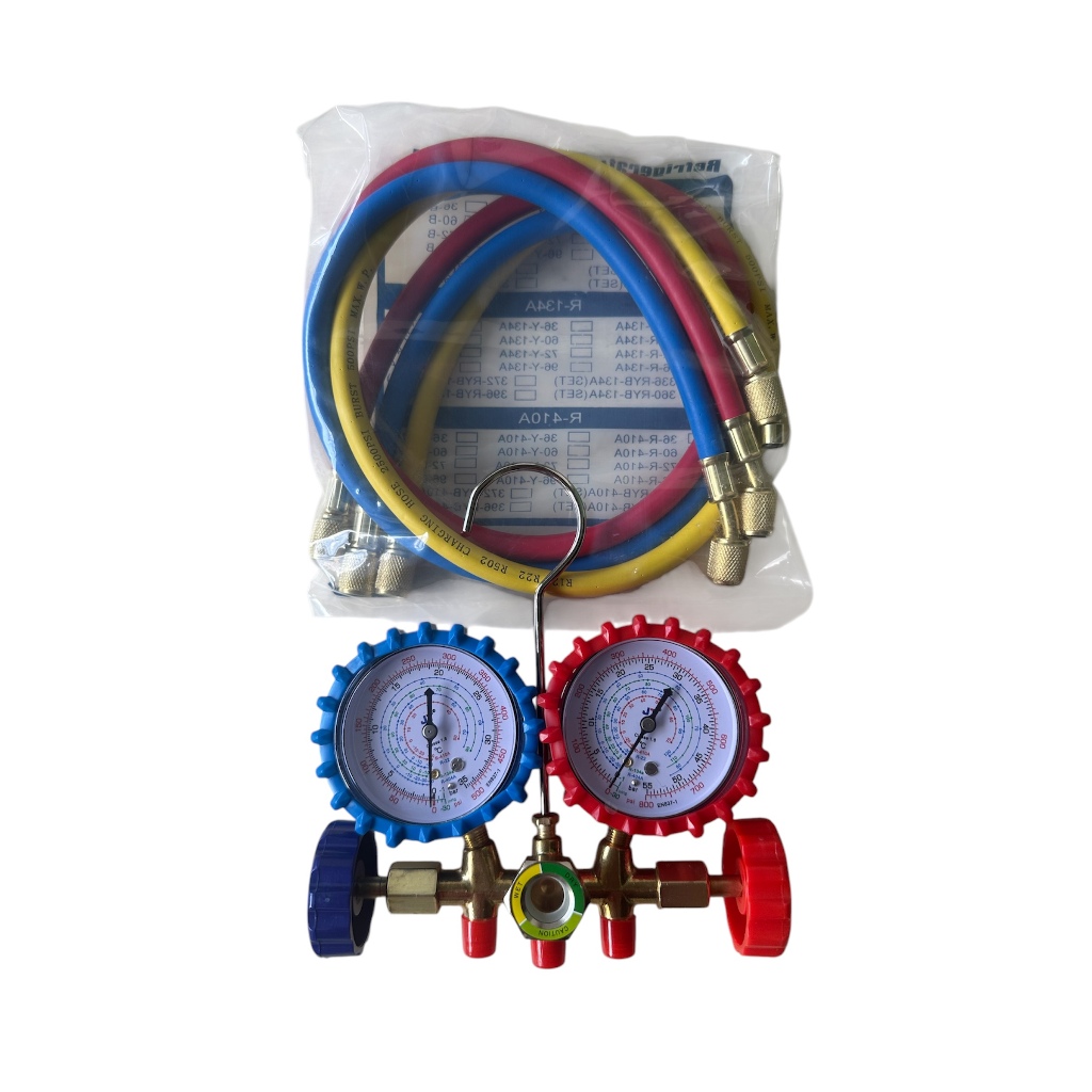 Jual TESTING MANIFOLD AC DOUBLE MULTI R22 R134A R404A R410A (ADF1001 ...