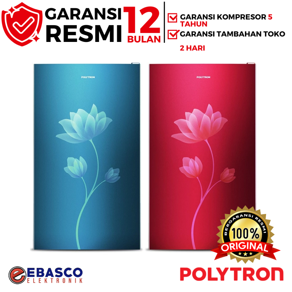 Jual POLYTRON Kulkas PRB 159 B/R 1 Pintu 150 Liter Semi Auto Defrost ...