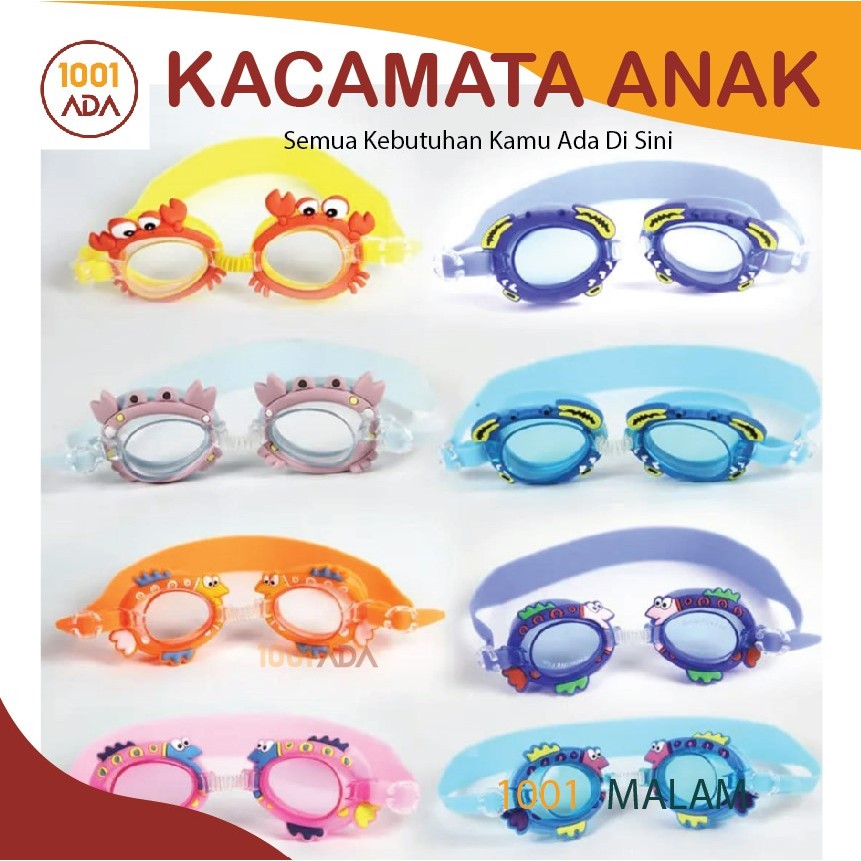 Jual Kacamata Renang Anak Motif | Anti UV & Fog | Alat Olahraga Air ...