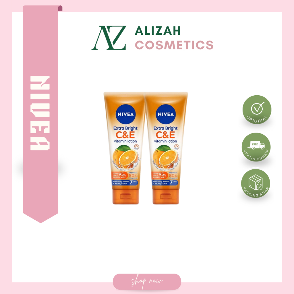 Jual NIVEA Extra Bright C&E Vitamin Body Lotion 180mL | Shopee Indonesia