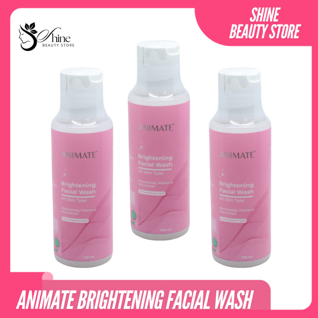 Jual [BUY 2 GET 1]Animate Brightening Facial Wash 100 ml | Shopee Indonesia