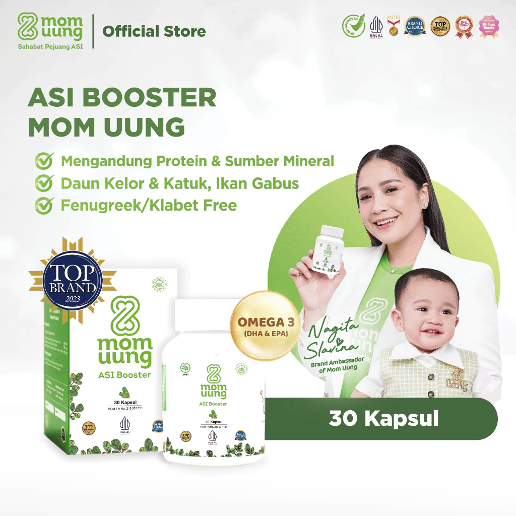 Jual Asi Booster Mom Uung 30 Kapsul | Pelancar ASI | Meningkatkan ...