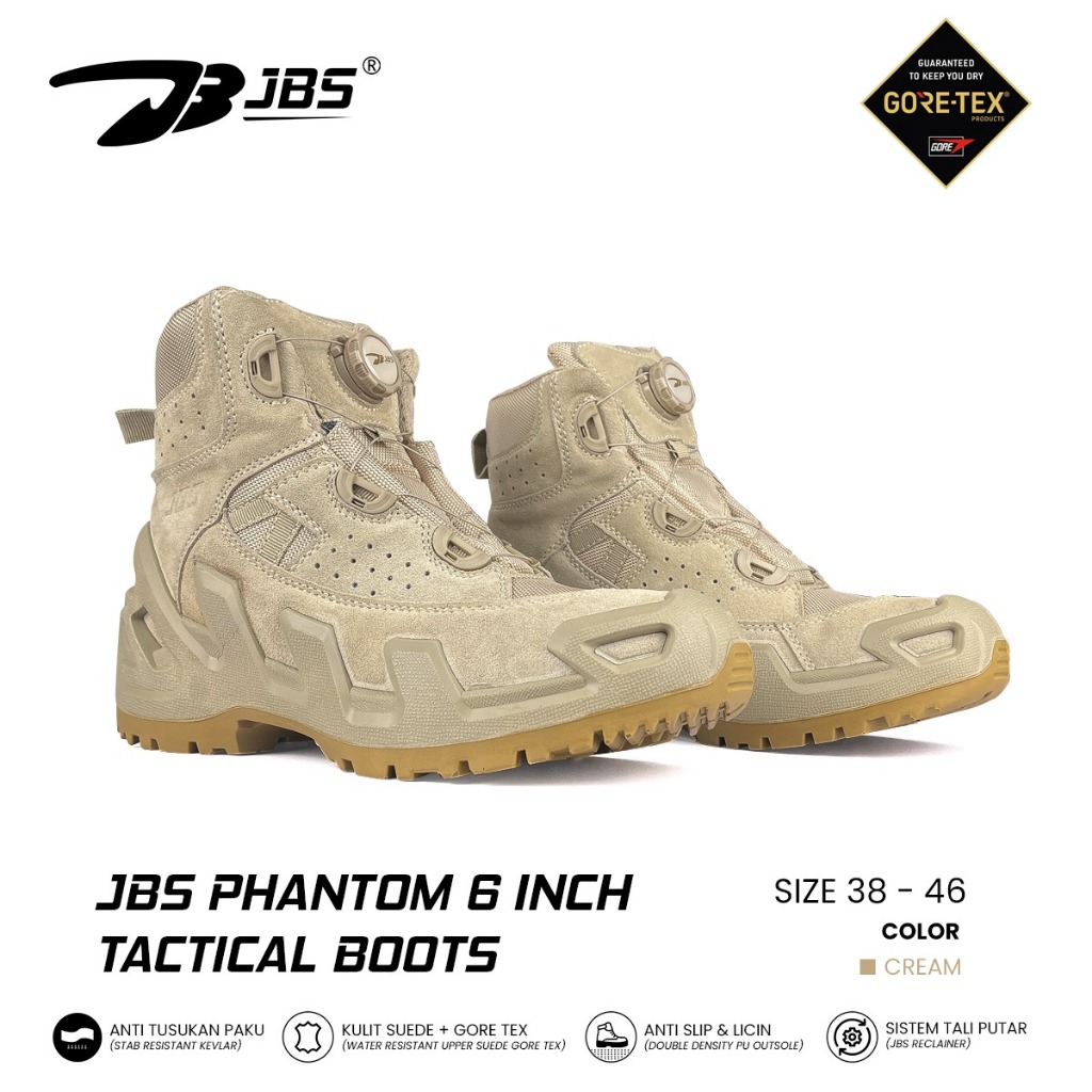 Jual Sepatu Tactical JBS Phantom 6INC Sepatu Tali Putar Lacing Sistem ...