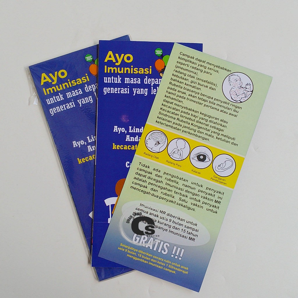Jual Flyer Ayo Imunisasi - Cegah Stunting - Campak - Rubella - Vaksin ...