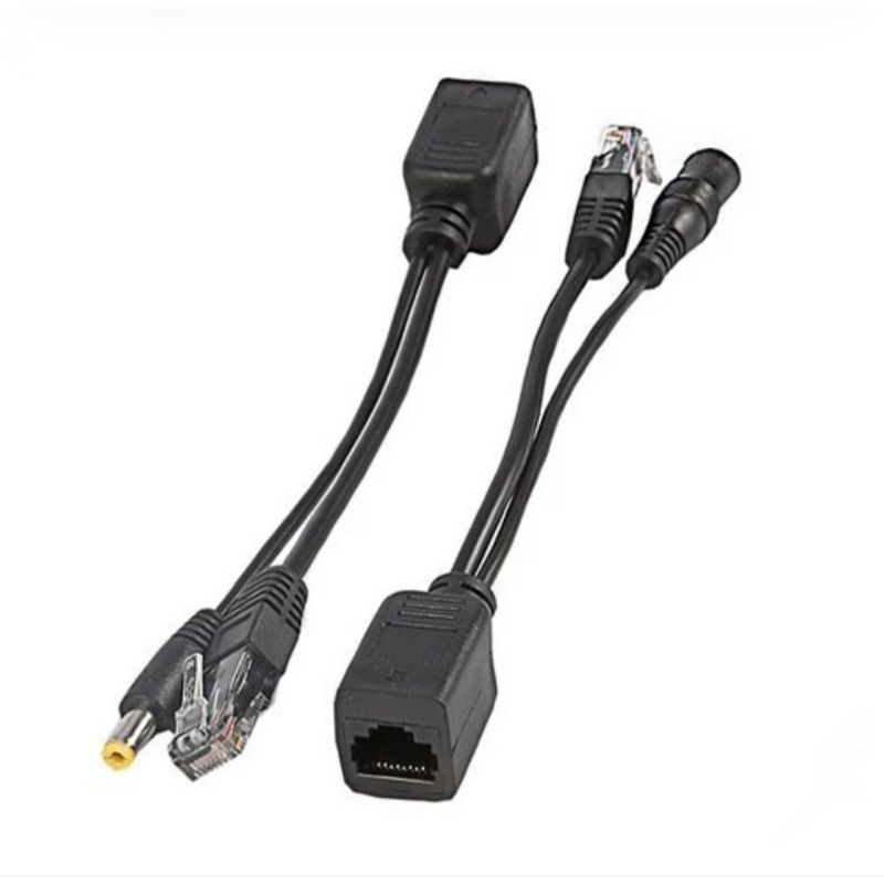 Jual POE SPLITTER & INJECTOR KABEL / KABEL POE RJ45 SET FOR CCTV IP ...