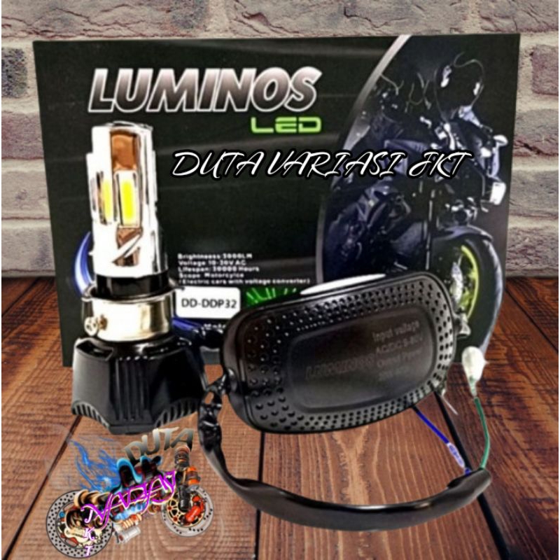 Jual LAMPU LED LUMINOS ORIGINAL 6 SISI LAMPU DEPAN LED AC / DC MOTOR ...