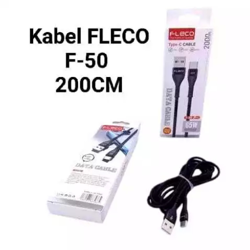 Jual Kabel Data FLECO F-50 Panjang 2M Kabel Data Original Type C Micro ...