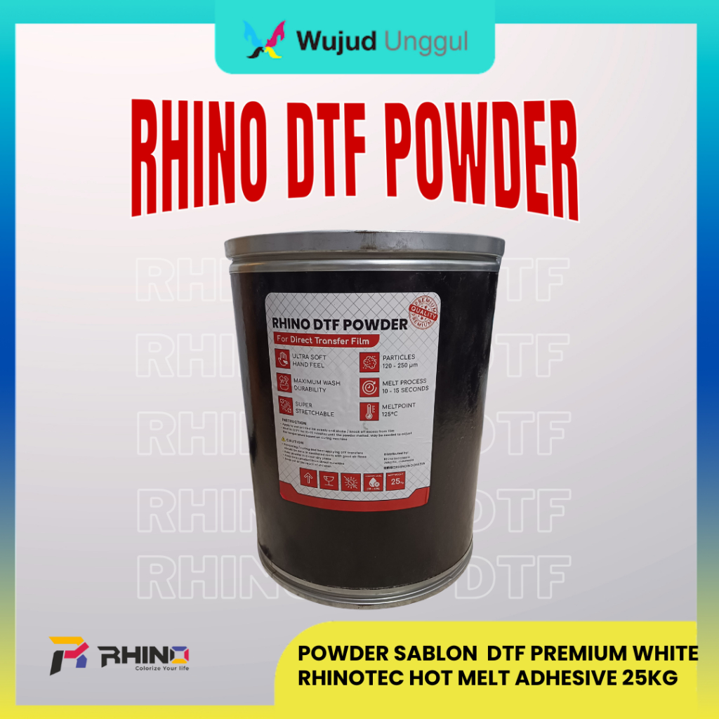 Jual RHINO DTF POWDER 25 KG I DTF POWDER SABLON DTF HOT MELT ADHESIVE ...