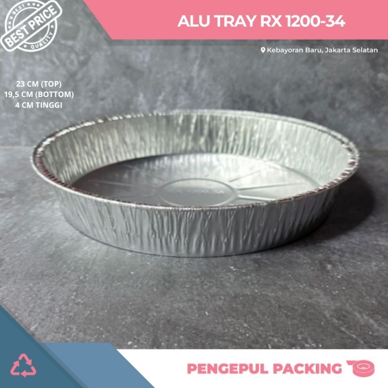 Jual Aluminium Foil Tray Bulat RX1200-34 - Loyang alumunium foil ...