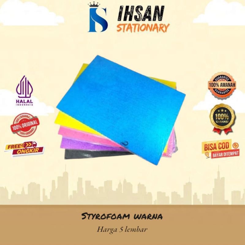 Jual Styrofoam Warna 60 X 40 Cm Isi 5 Lembar | Shopee Indonesia
