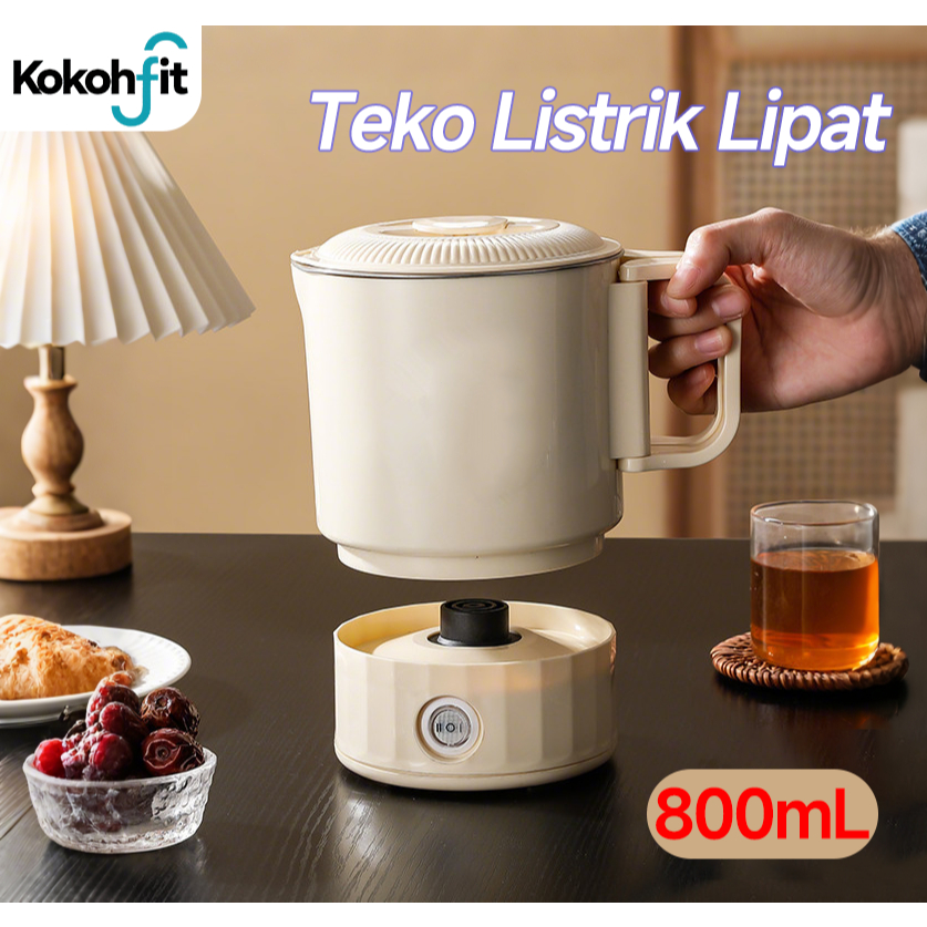 Jual Kettle Listrik 600W 0.8L Portabel｜304 Steel Lipat 15cm｜Rebus Air ...