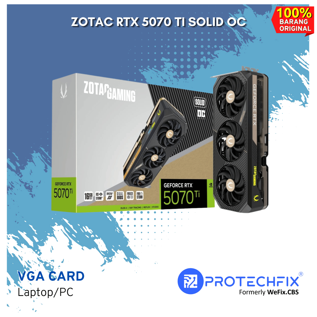 Jual VGA CARD Zotac RTX 5070 Ti Solid OC | Shopee Indonesia