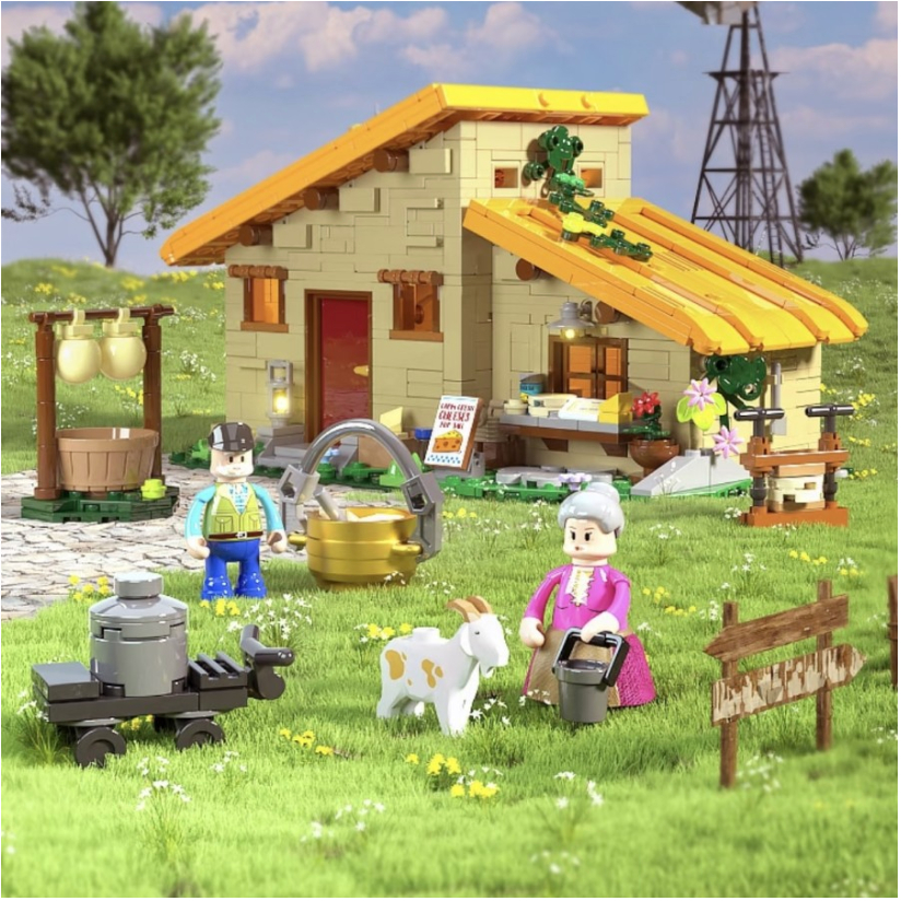 Jual Funwhole Farmstead Cheese House DIY Building Blocks (F9049 ...